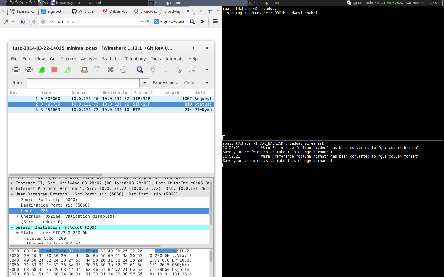 Wireshark: Re: The possibility of a curses based Wireshark